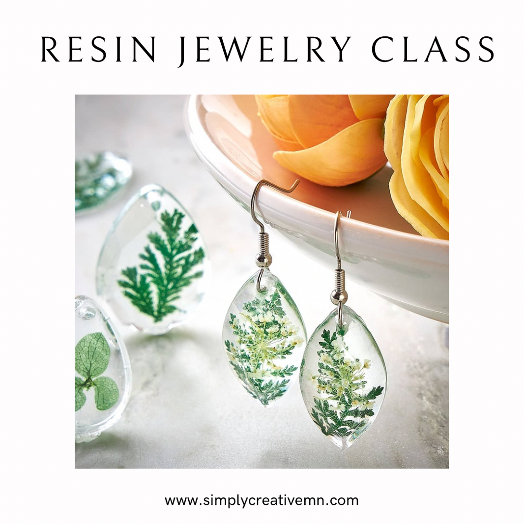 Resin Earring Classes in Minneapolis, MN – Simply Creative